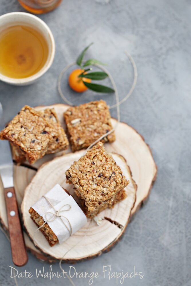 Baking | Date Walnut Orange Flapjacks ... sweet comfort food ...